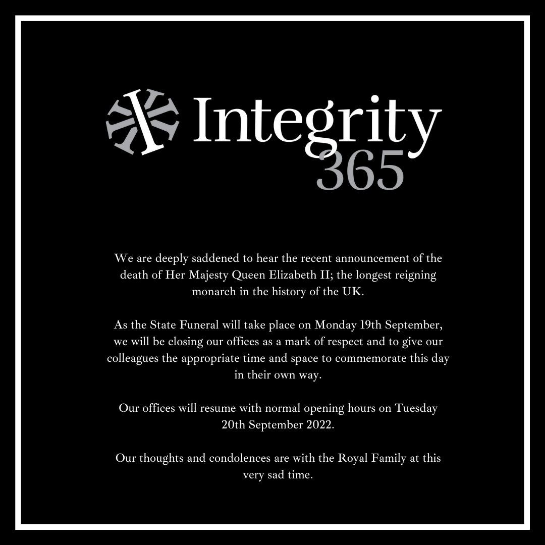 Bank Holiday Closure Notice | Integrity365